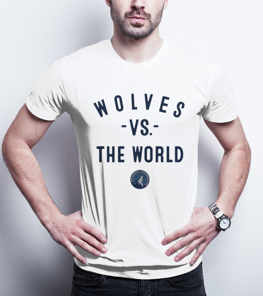 Wolves Vs The World Minnesota Timberwolves NBA 2026 T-Shirt