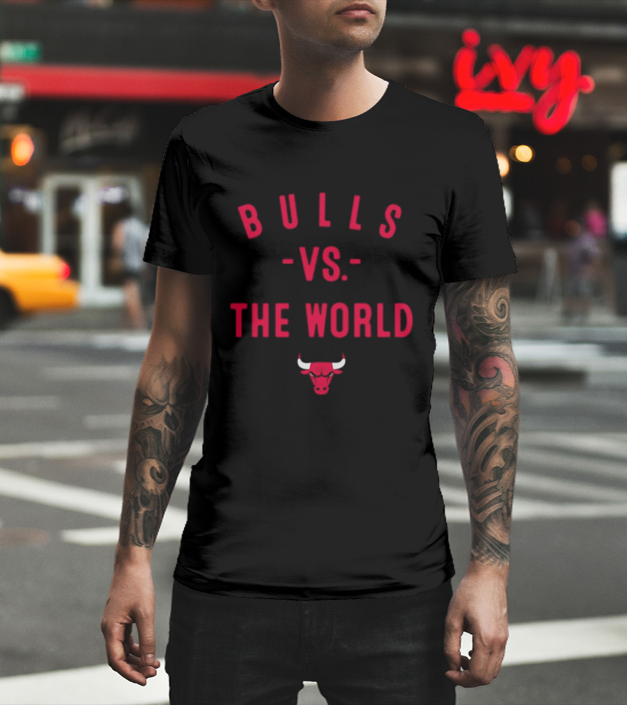 Chicago Bulls Vs The World NBA 2026 Bulls Face Nowbes T-Shirt