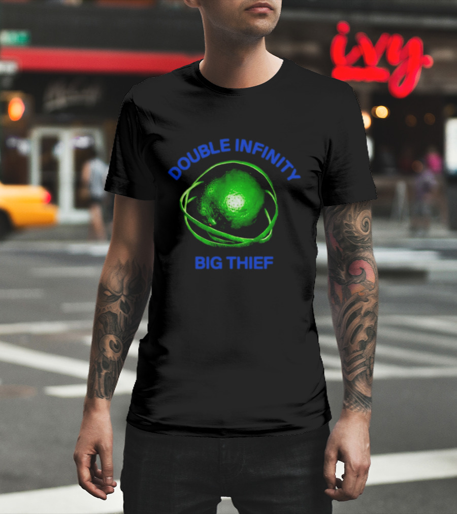 Double Infinity Big Thief Green Planet Sphere T-Shirt