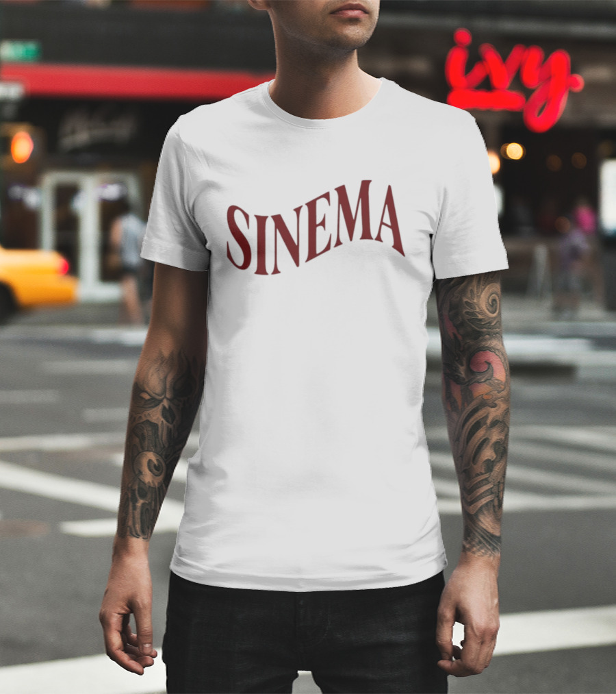 Rachel Sennott Sinema Bold Lettering T-Shirt
