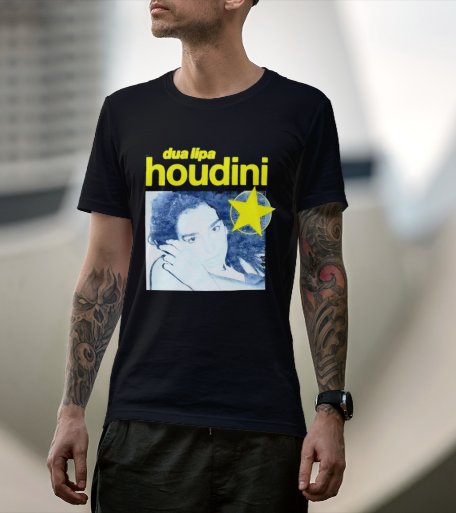 Dua Lipa Houdini Pop Music Radical Optimism Yellow Star T-Shirt