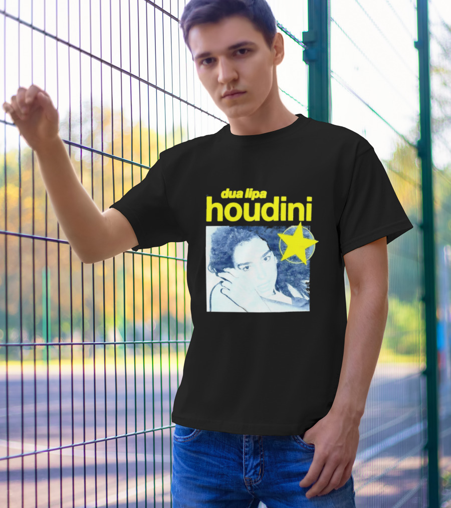 Dua Lipa Houdini Pop Music Radical Optimism Yellow Star T-Shirt