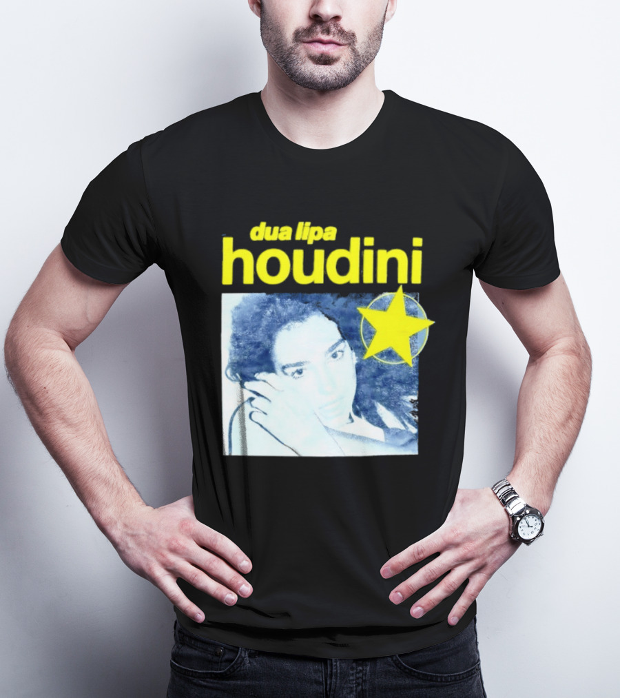 Dua Lipa Houdini Pop Music Radical Optimism Yellow Star T-Shirt