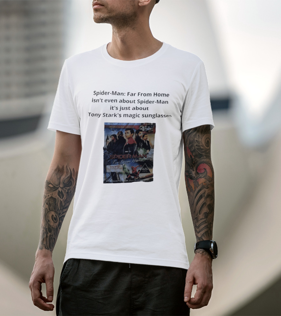 Spider Man Far From Home Magic Sunglasses Includes 48 Page Mini Book T-Shirt
