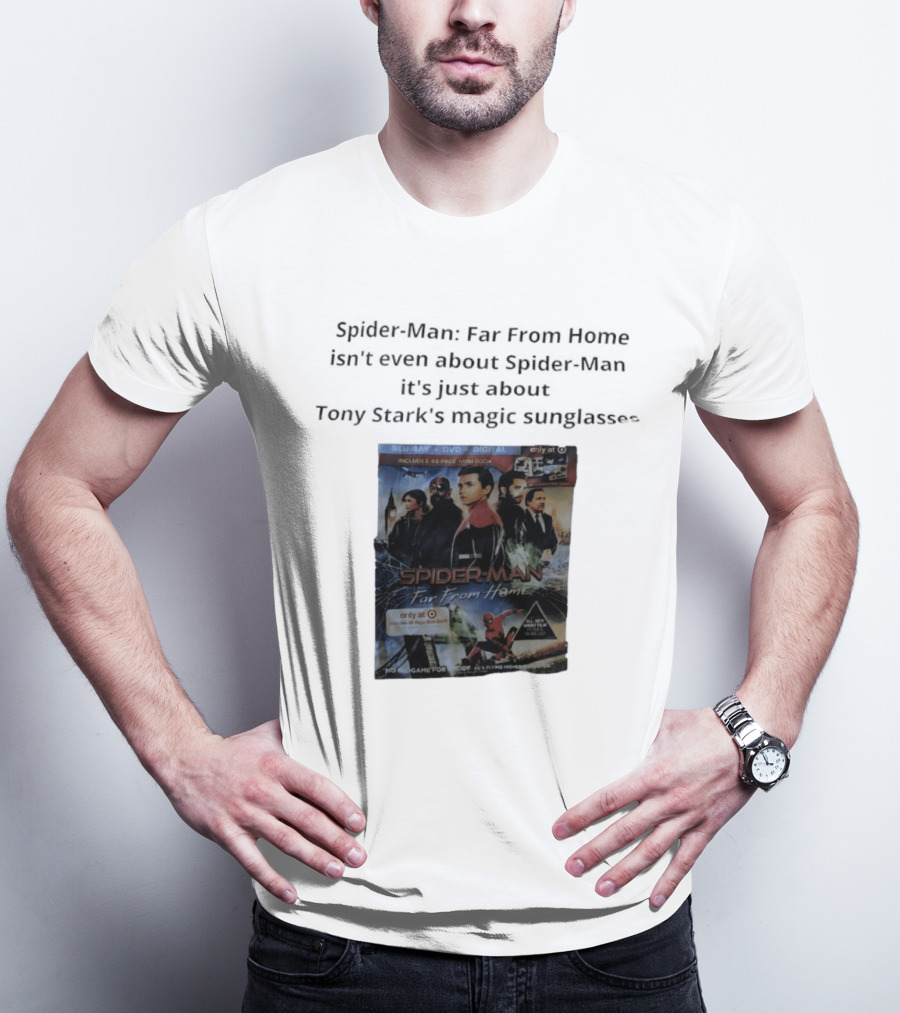 Spider Man Far From Home Magic Sunglasses Includes 48 Page Mini Book T-Shirt