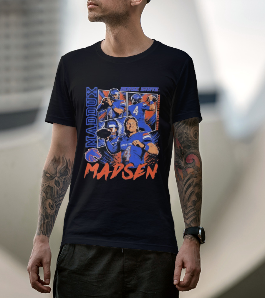 Maddux Madsen Boise State Broncos Football 2026 Big Ten Media Days T-Shirt