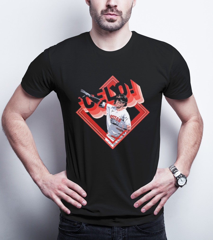 Boston Red Sox Marcelo Mayer Baseball Star Pose T-Shirt