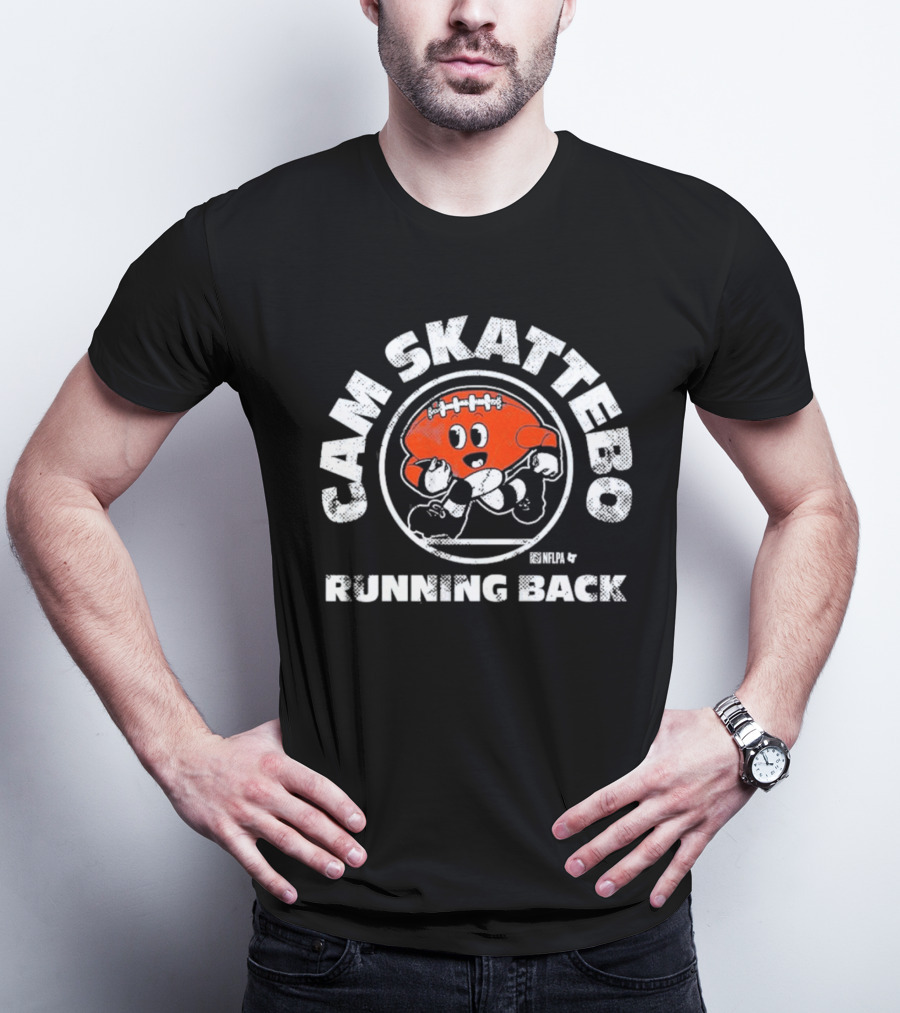 Cam Skattebo Running Back Football Buddies Retro Cartoon Fun T-Shirt