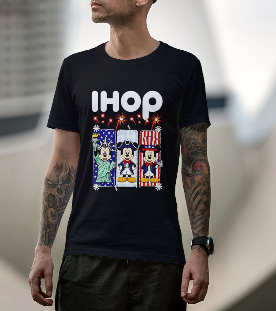 IHOP Mickey Mouse America 250th Anniversary Celebration T-Shirt