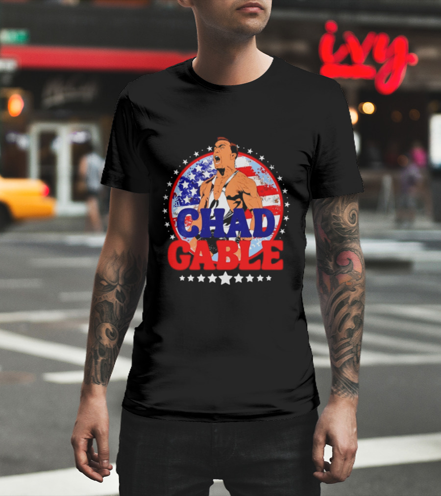 Chad Gable WWE Wrestling American Flag T-Shirt