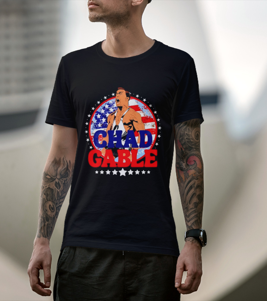 Chad Gable WWE Wrestling American Flag T-Shirt