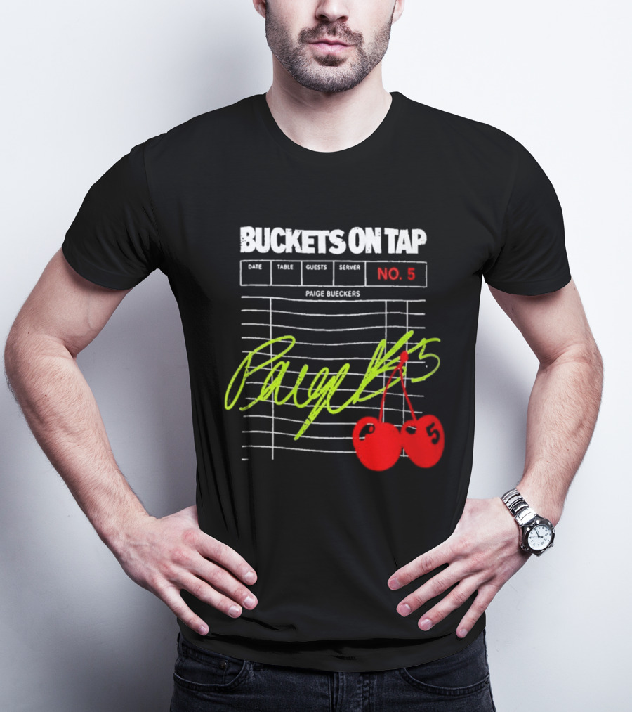 Buckets On Tap Paige Bueckers No. 5 T-Shirt