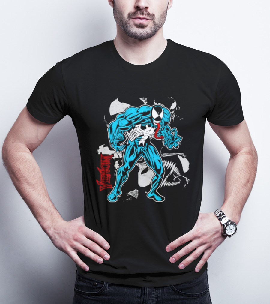 Venom Marvel Comics Spider Man Symbiote Bold Red T-Shirt