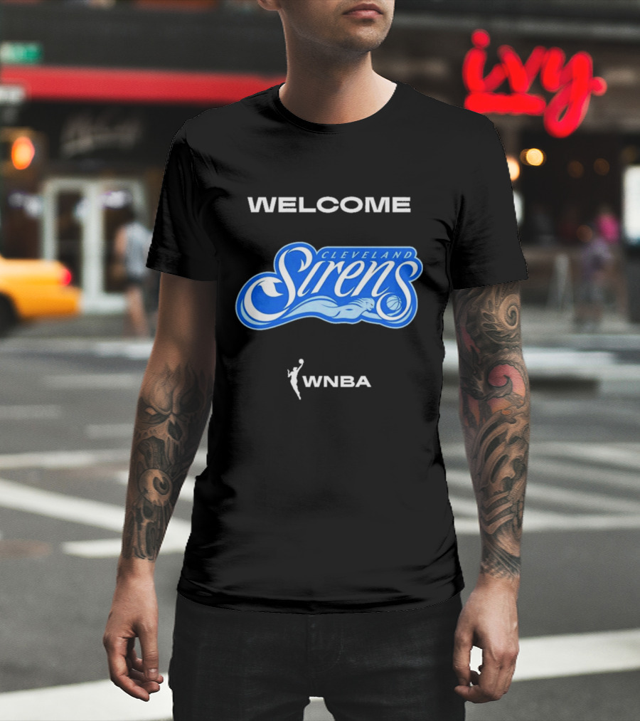 Welcome Cleveland Sirens WNBA 2026 Logo Debut T-Shirt