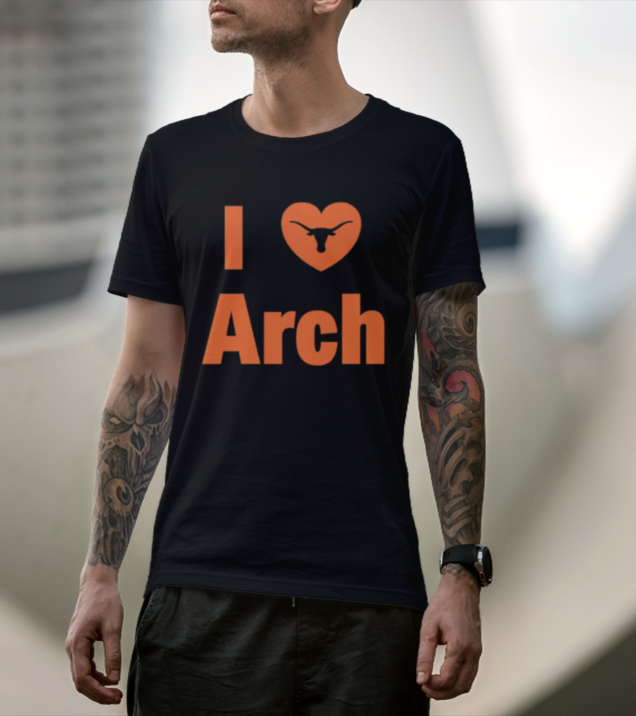 I Heart Arch Longhorns Football Fan T-Shirt