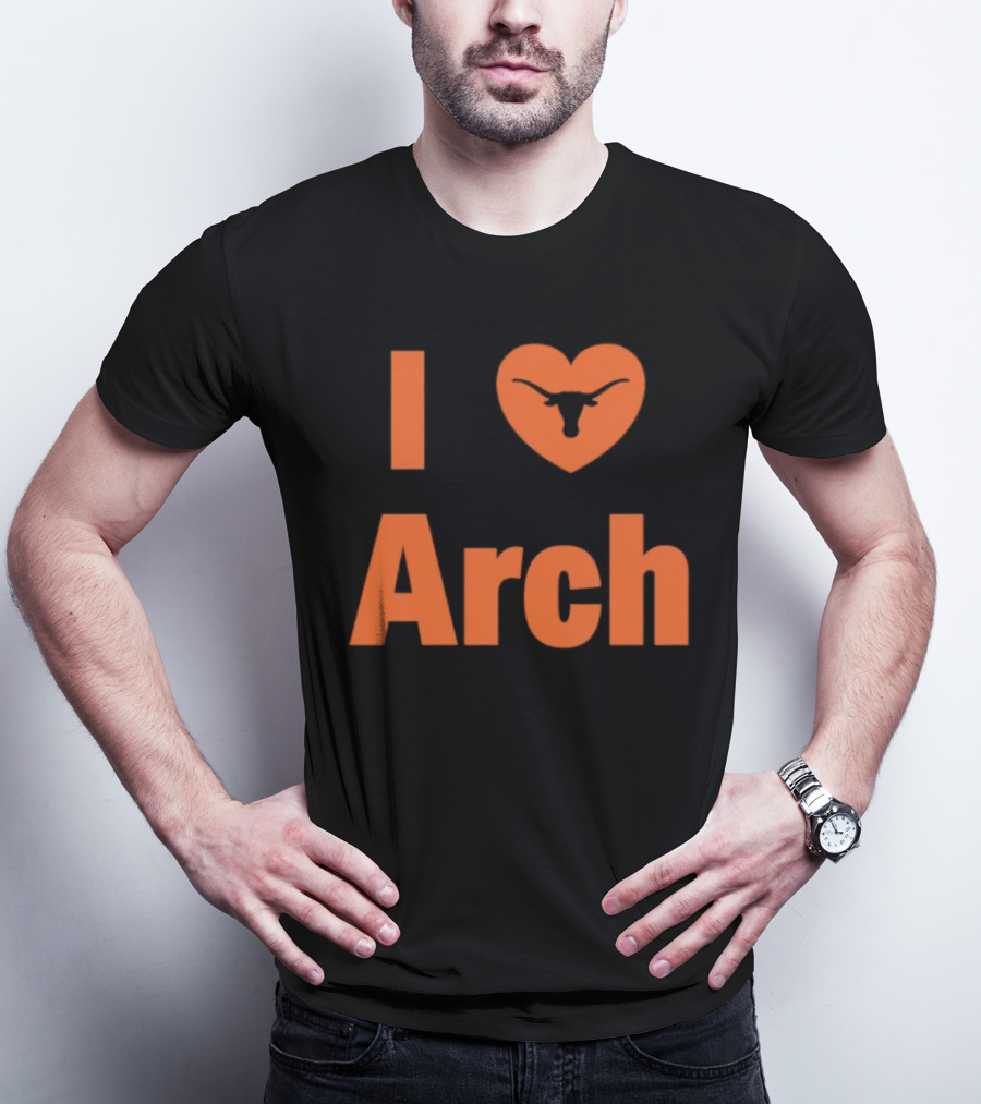 I Heart Arch Longhorns Football Fan T-Shirt