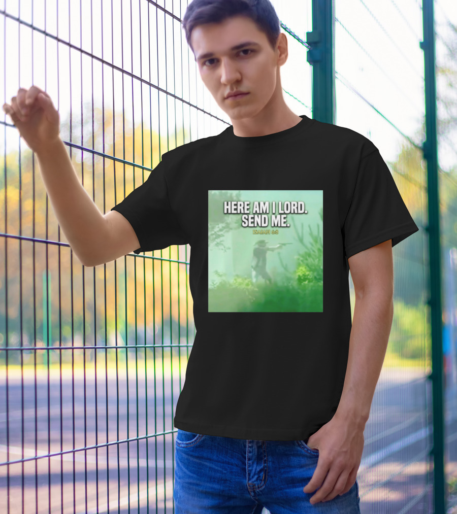Here Am I Lord Send Me Isaiah 6:8 Vintage Hunter T-Shirt