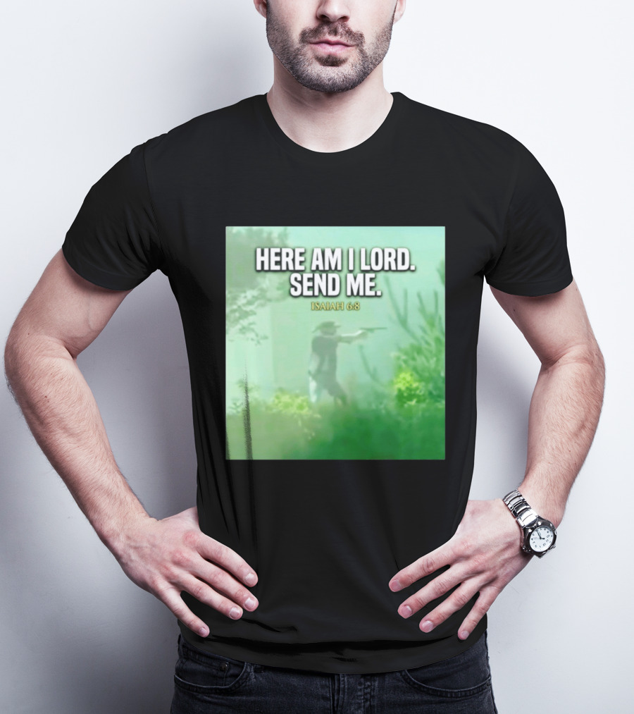 Here Am I Lord Send Me Isaiah 6:8 Vintage Hunter T-Shirt