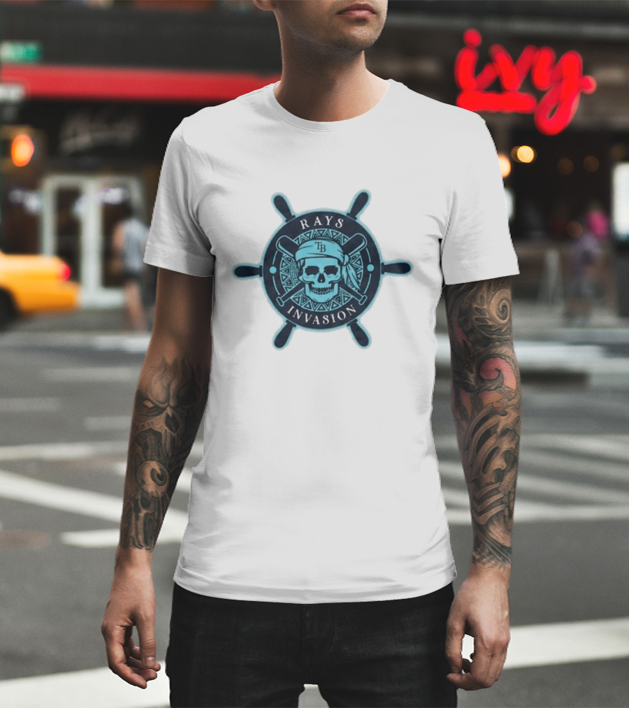 Rays Invasion TB Skull And Crossbats Helm 2026 Giveaway T-Shirt