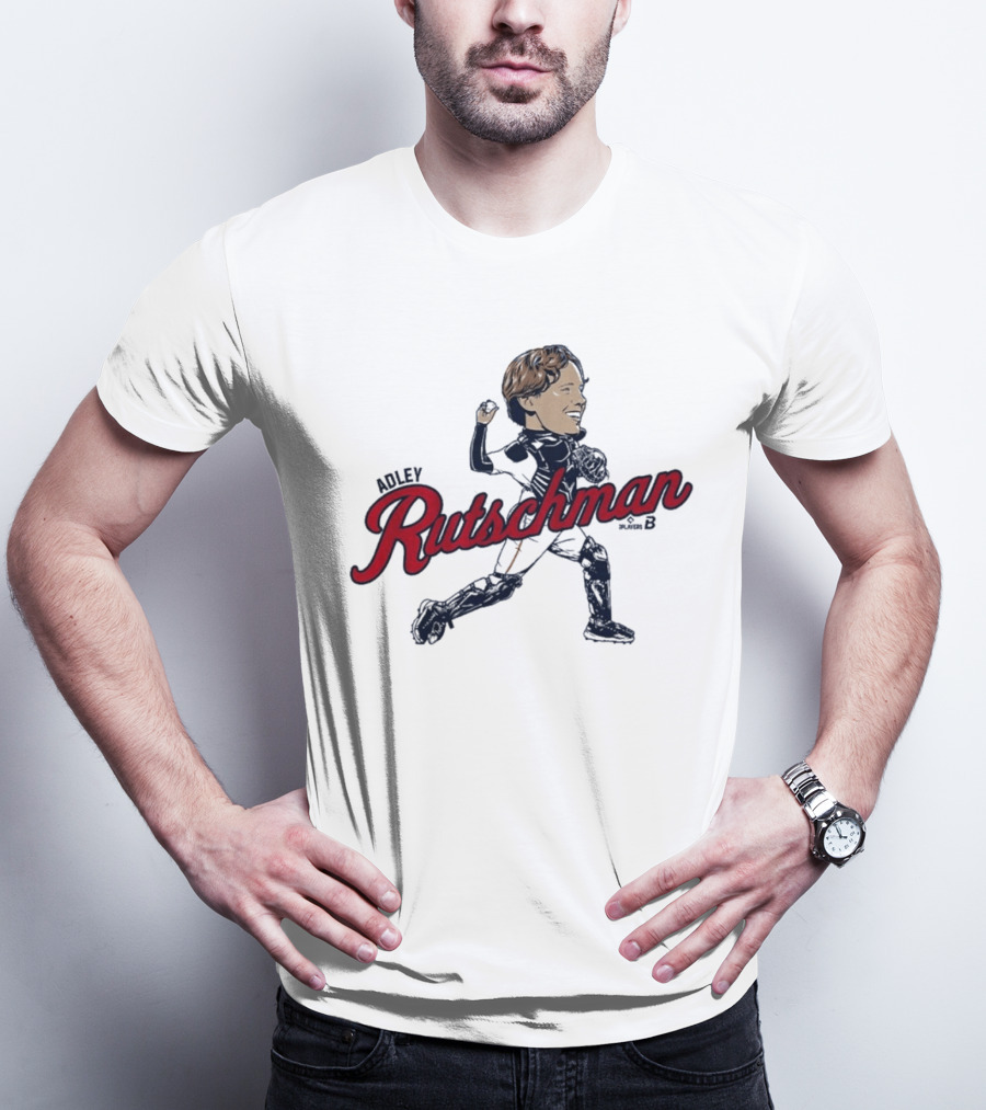 Adley Rutschman Boston Caricature Catcher Action Pose Red Sox T-Shirt