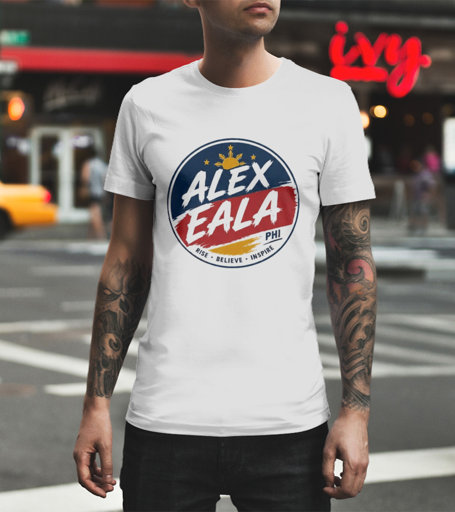 Alex Eala Rise Believe Inspire Philippine Flag Sun Stars T-Shirt