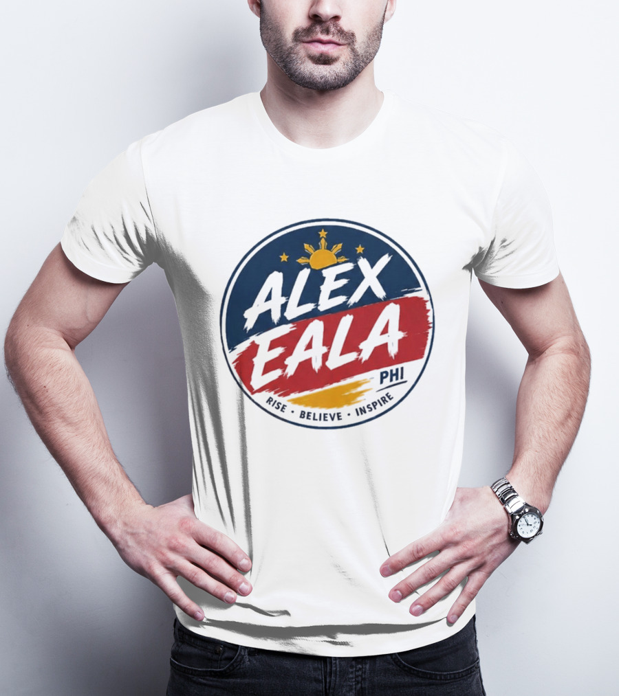 Alex Eala Rise Believe Inspire Philippine Flag Sun Stars T-Shirt