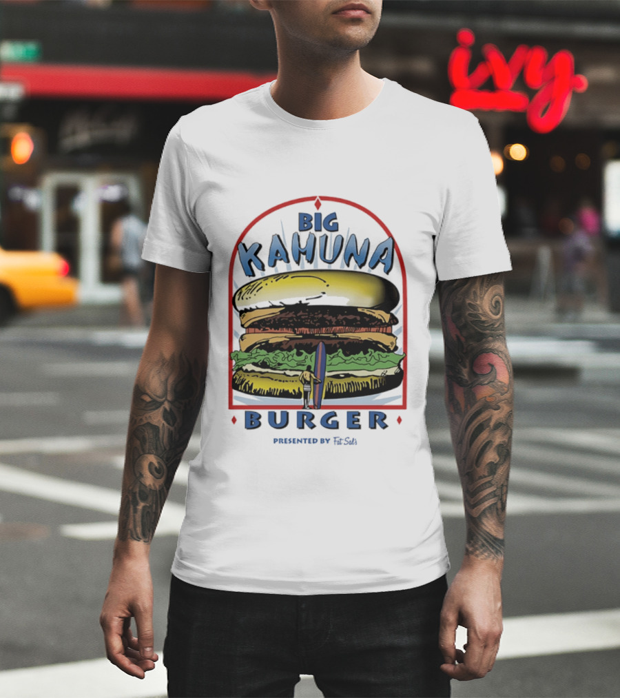 Big Kahuna Burger Fat Sal's Surfing Sandwich Arch T-Shirt