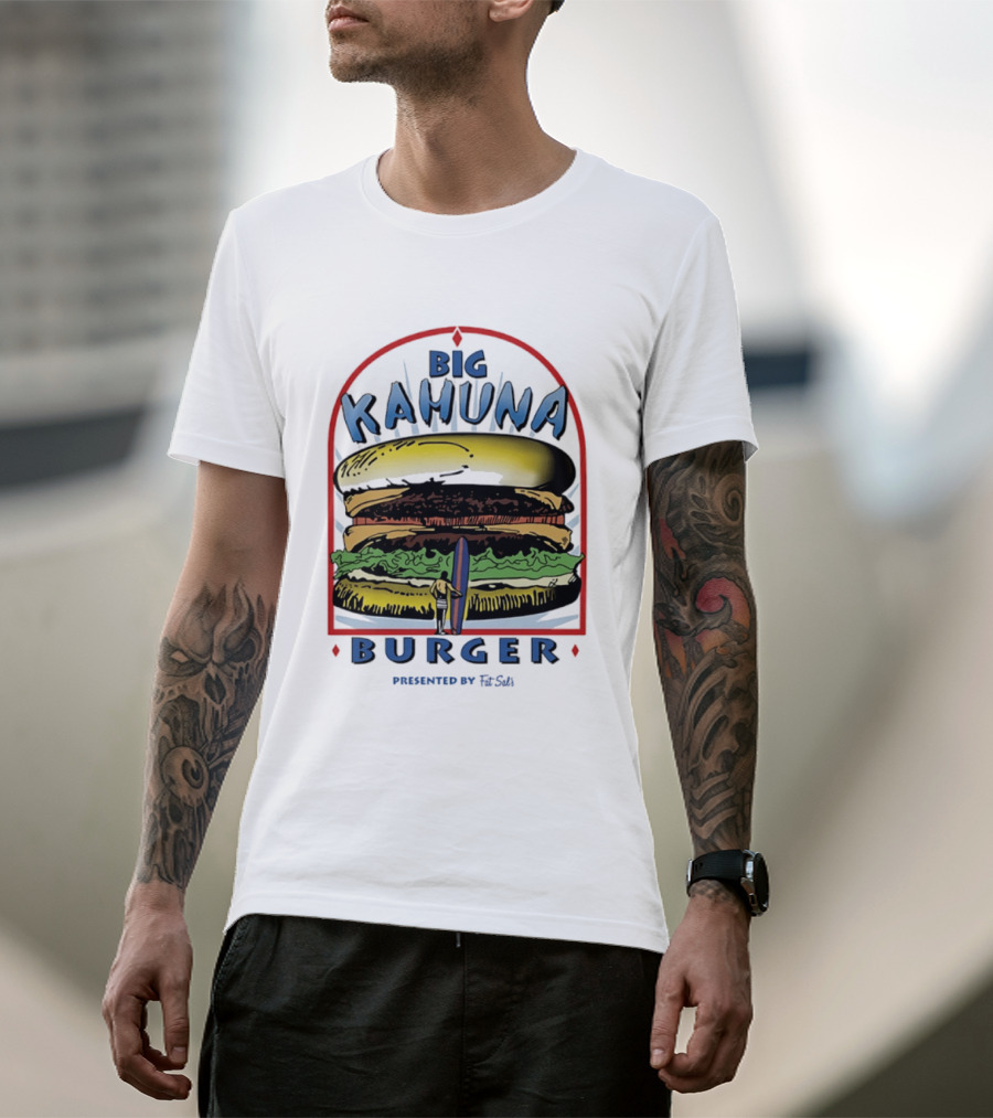 Big Kahuna Burger Fat Sal's Surfing Sandwich Arch T-Shirt