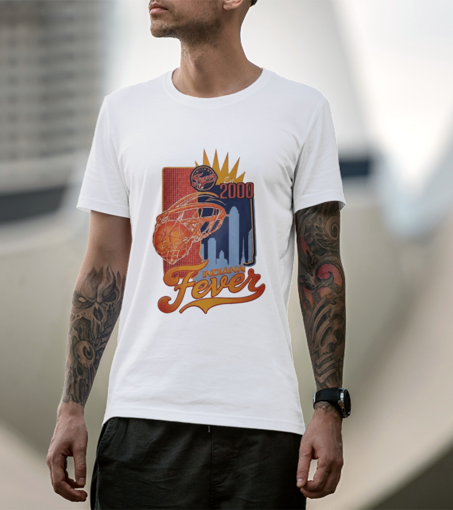 Indiana Fever Est 2000 Basketball Skyline T-Shirt
