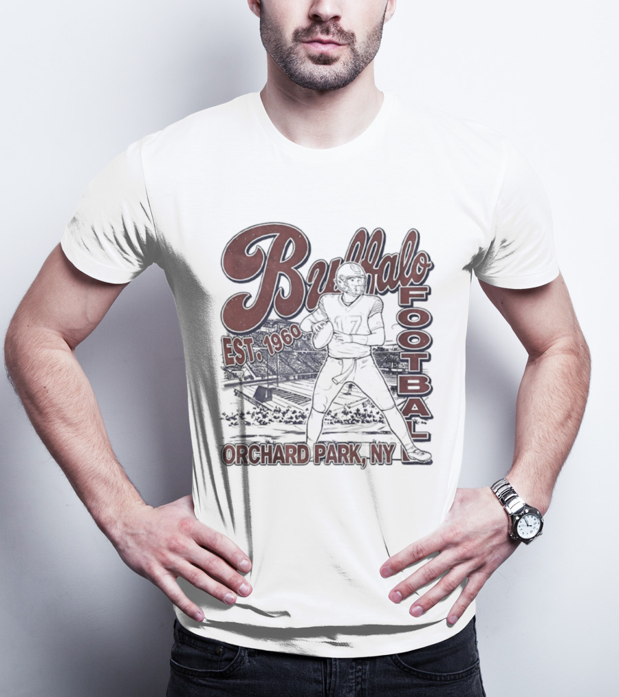 Buffalo Football Est 1960 Josh Allen Orchard Park NY T-Shirt