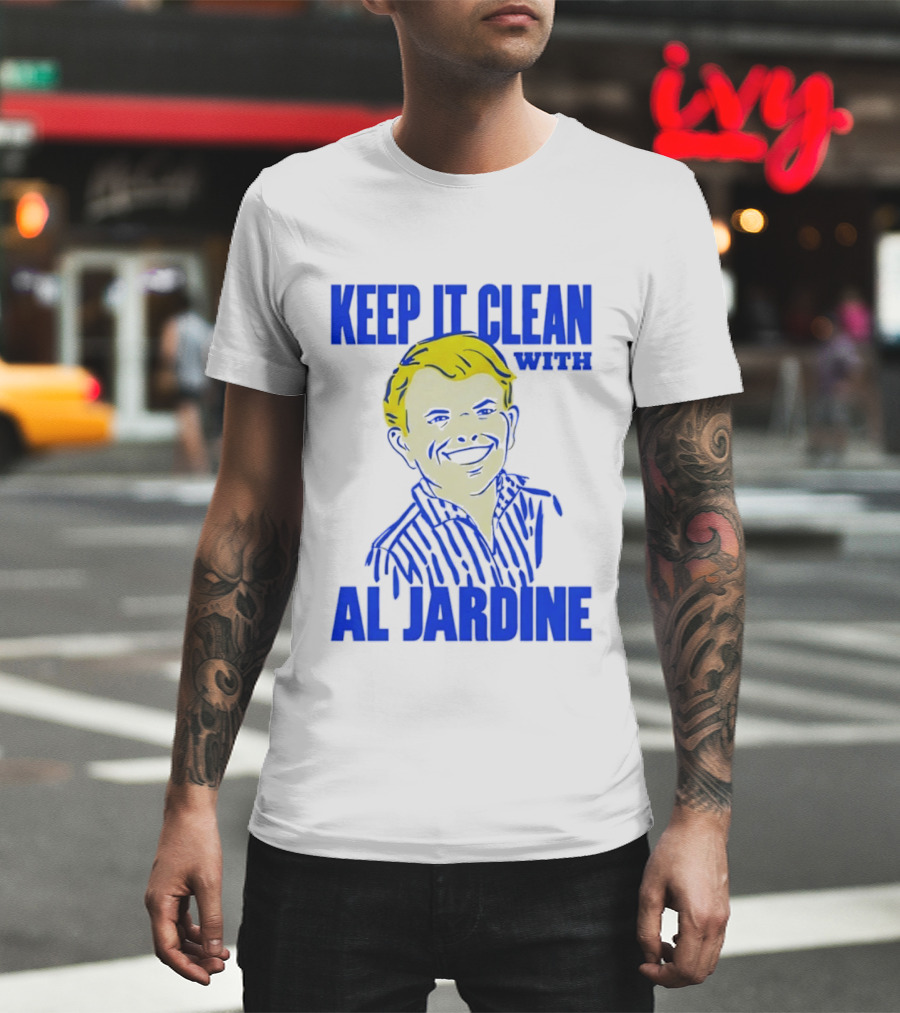 Keep It Clean With Al Jardine Blue Yellow T-Shirt