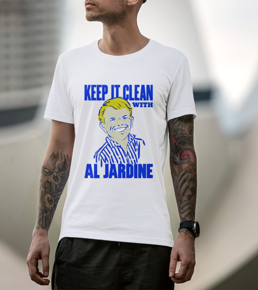 Keep It Clean With Al Jardine Blue Yellow T-Shirt