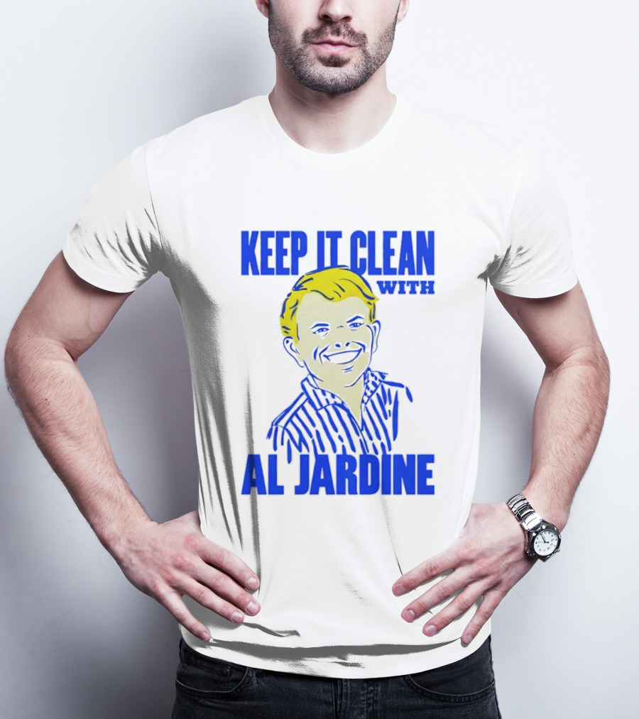 Keep It Clean With Al Jardine Blue Yellow T-Shirt