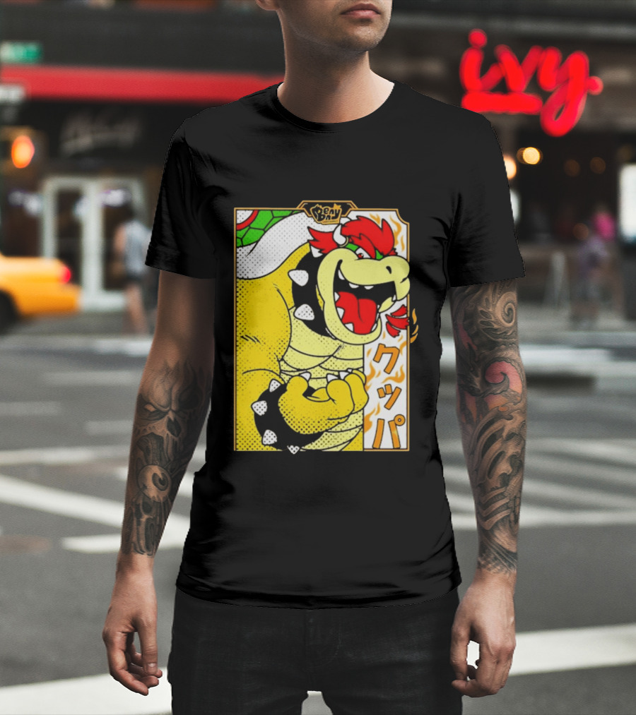 Bowser Japanese Pop Art Comic Style T-Shirt