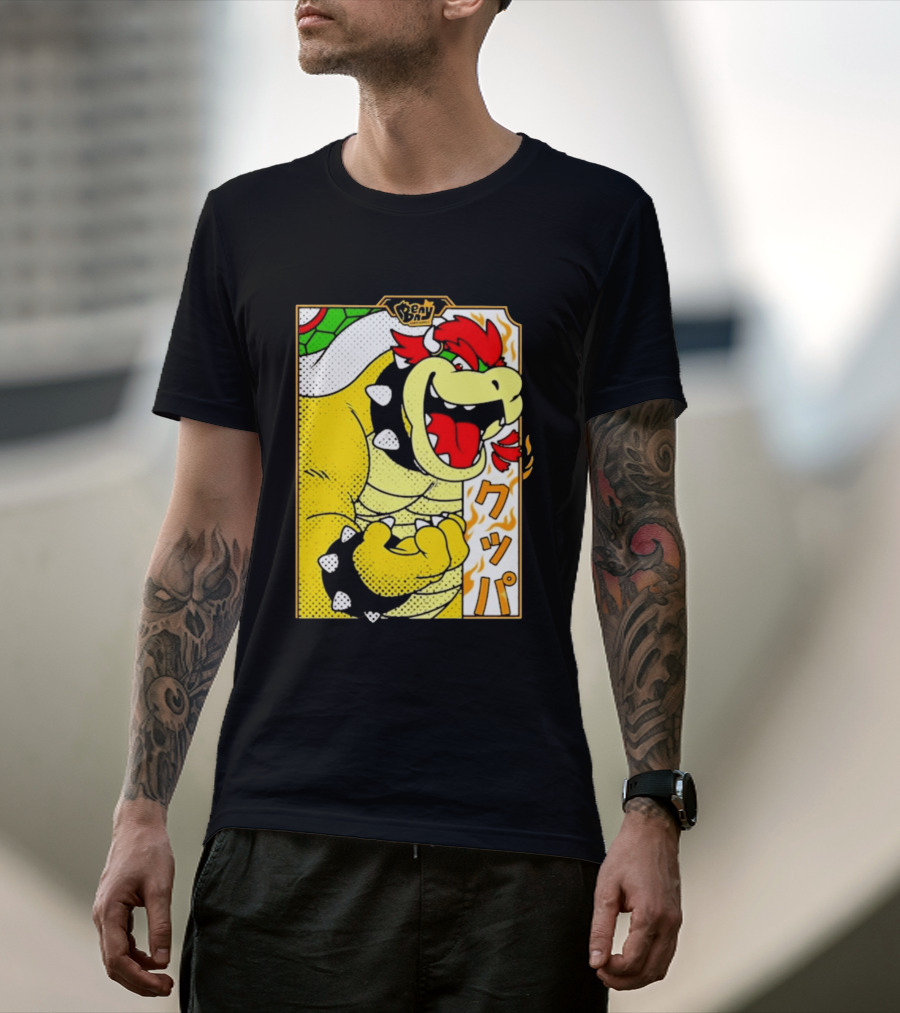 Bowser Japanese Pop Art Comic Style T-Shirt