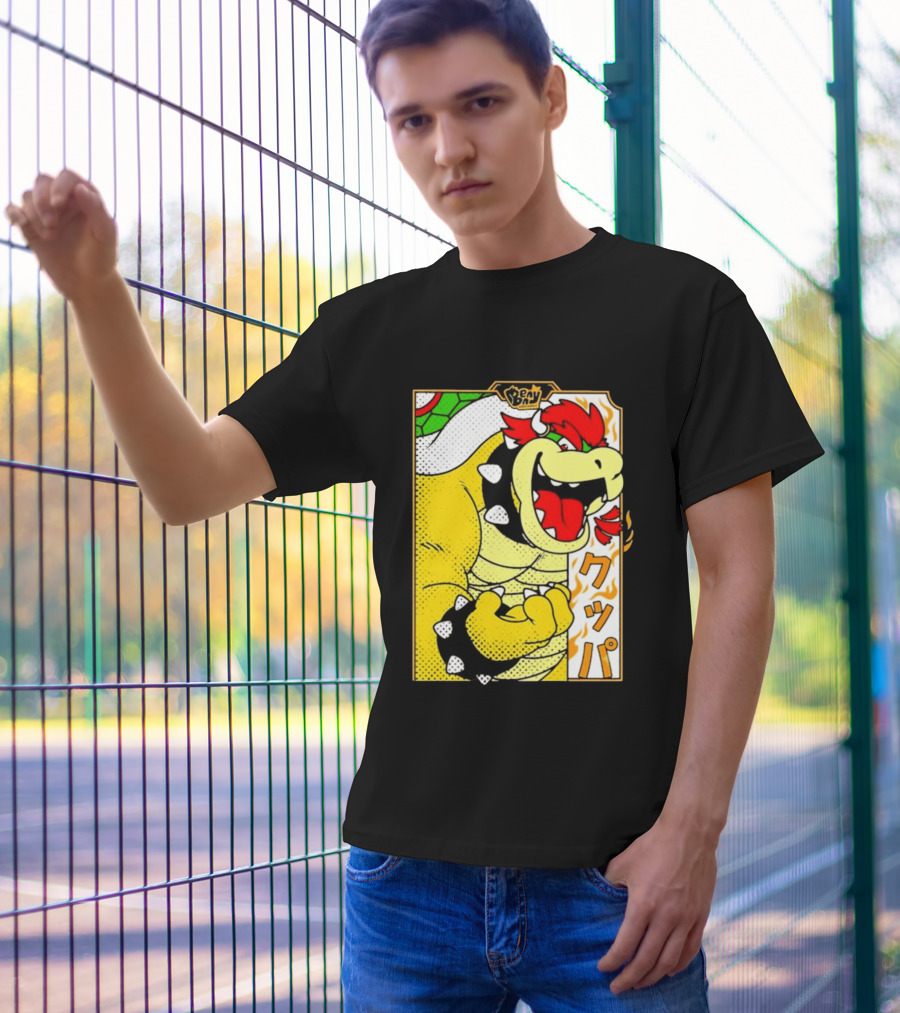 Bowser Japanese Pop Art Comic Style T-Shirt