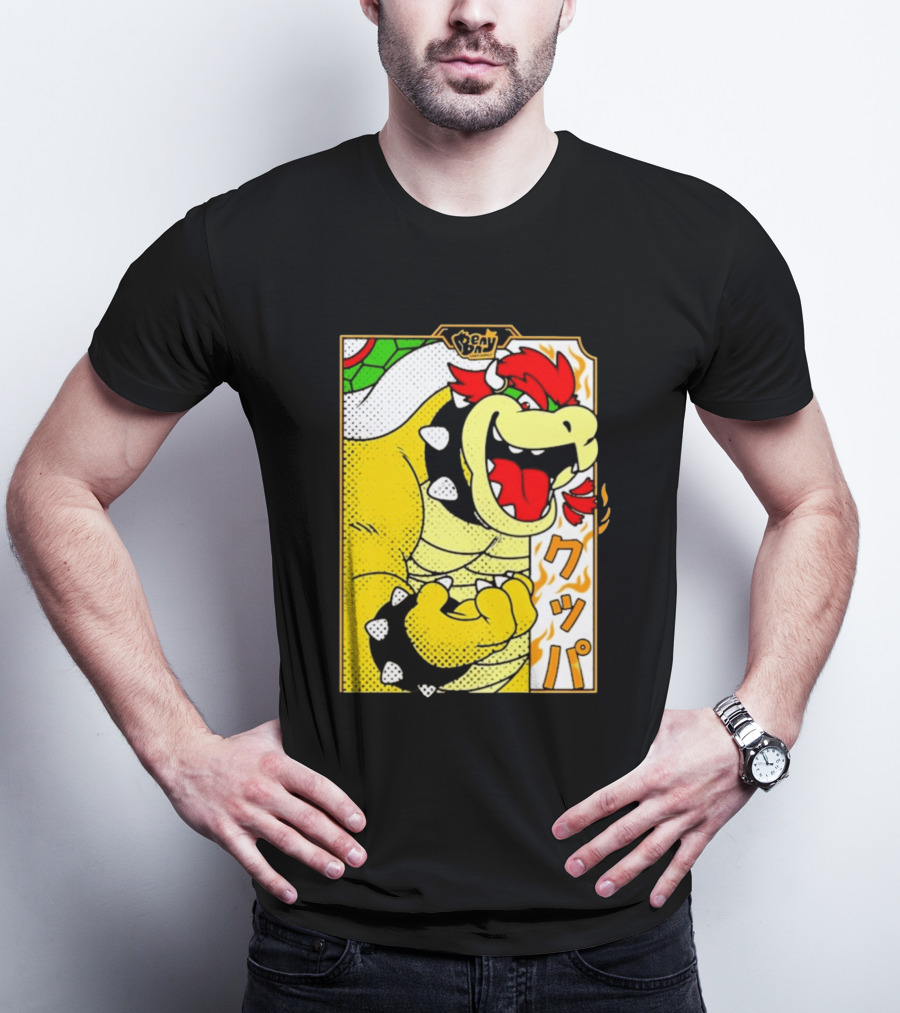 Bowser Japanese Pop Art Comic Style T-Shirt