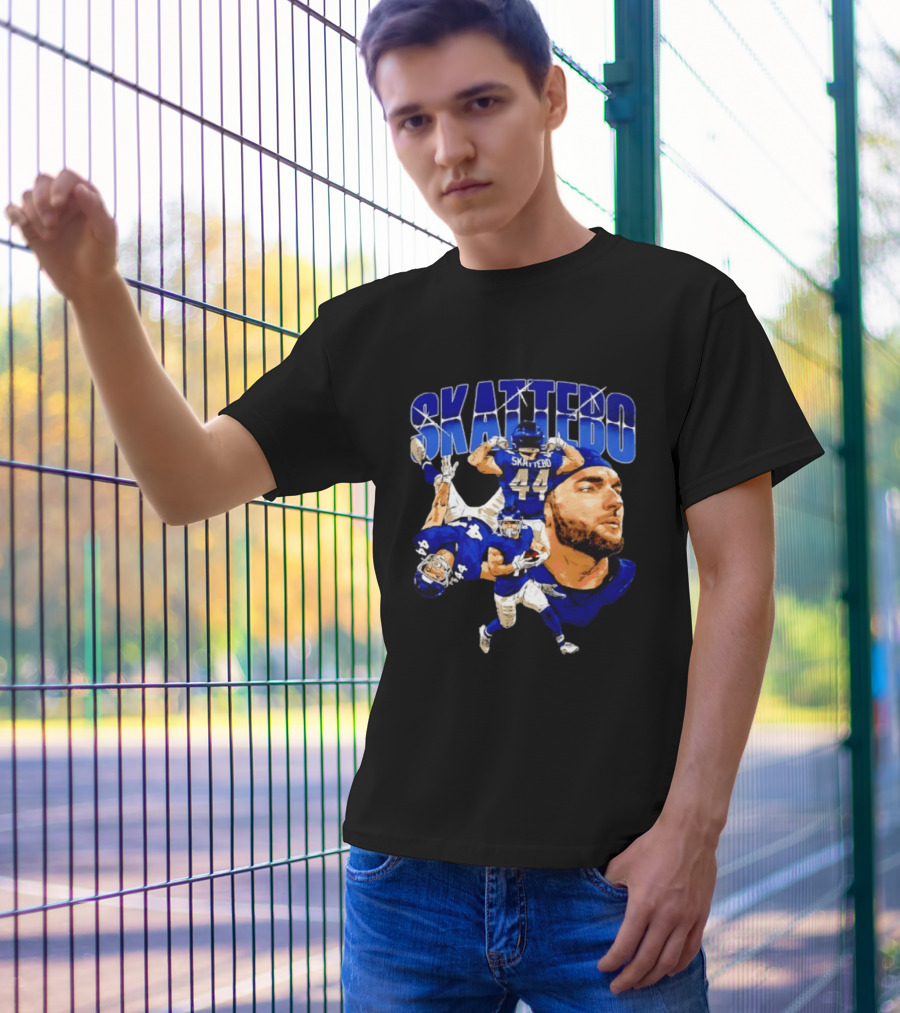 New York Giants Cameron Skattebo 44 Football Player Action Collage T-Shirt