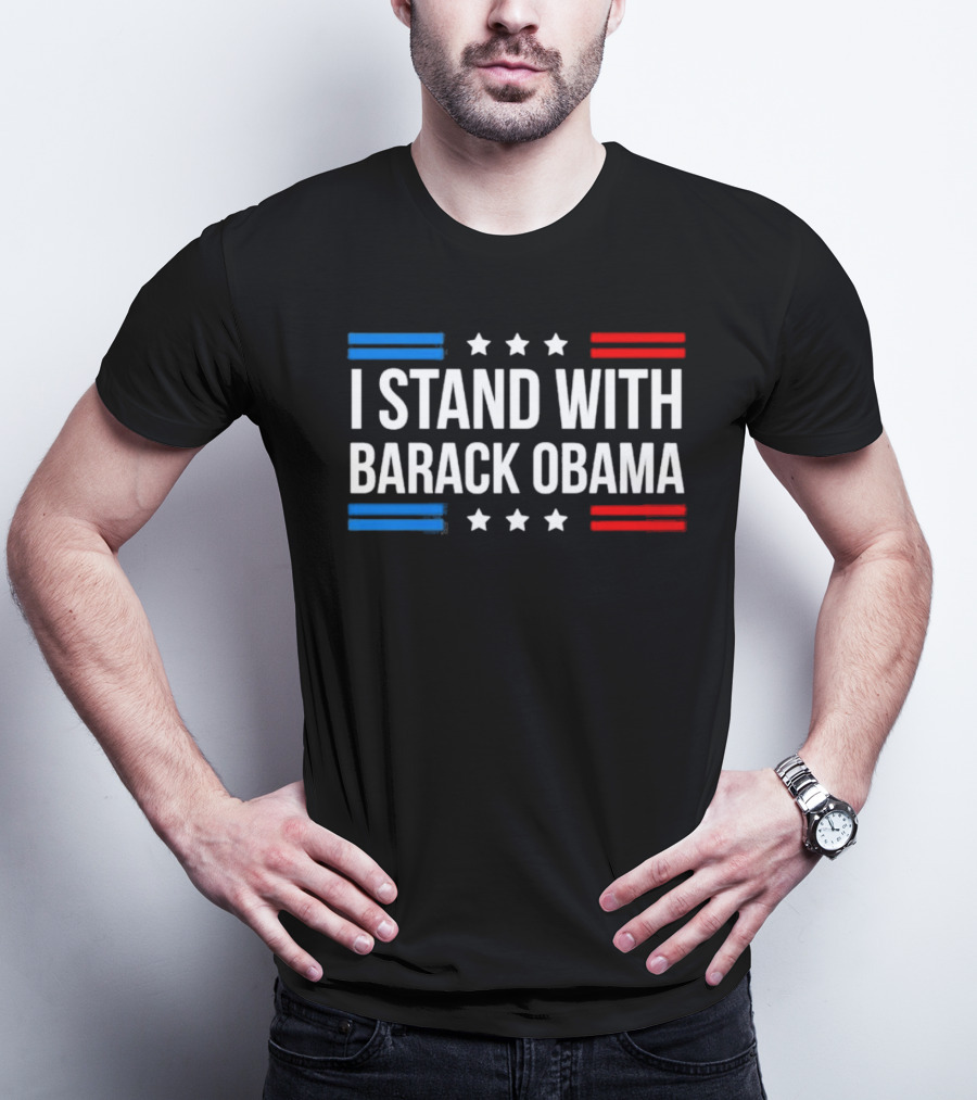 I Stand With Barack Obama Stars And Stripes T-Shirt