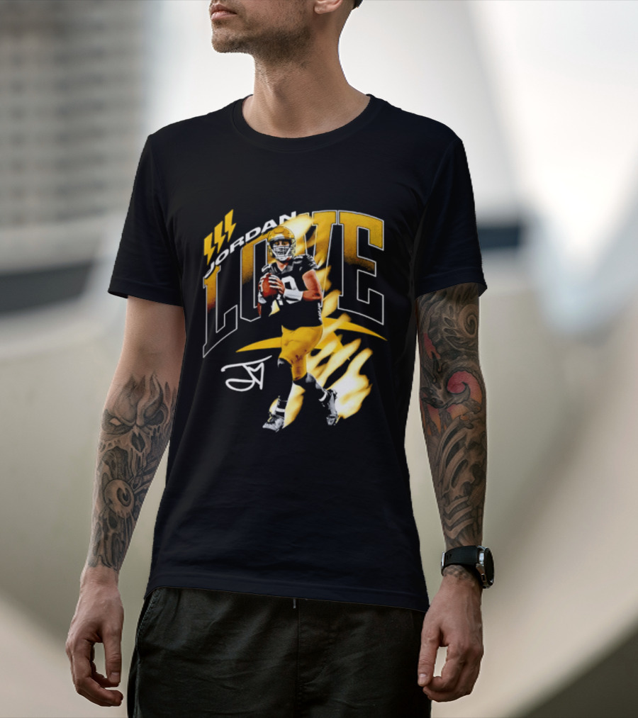 Jordan Love Green Bay Packers 10 Football Star Player Number 10 T-Shirt