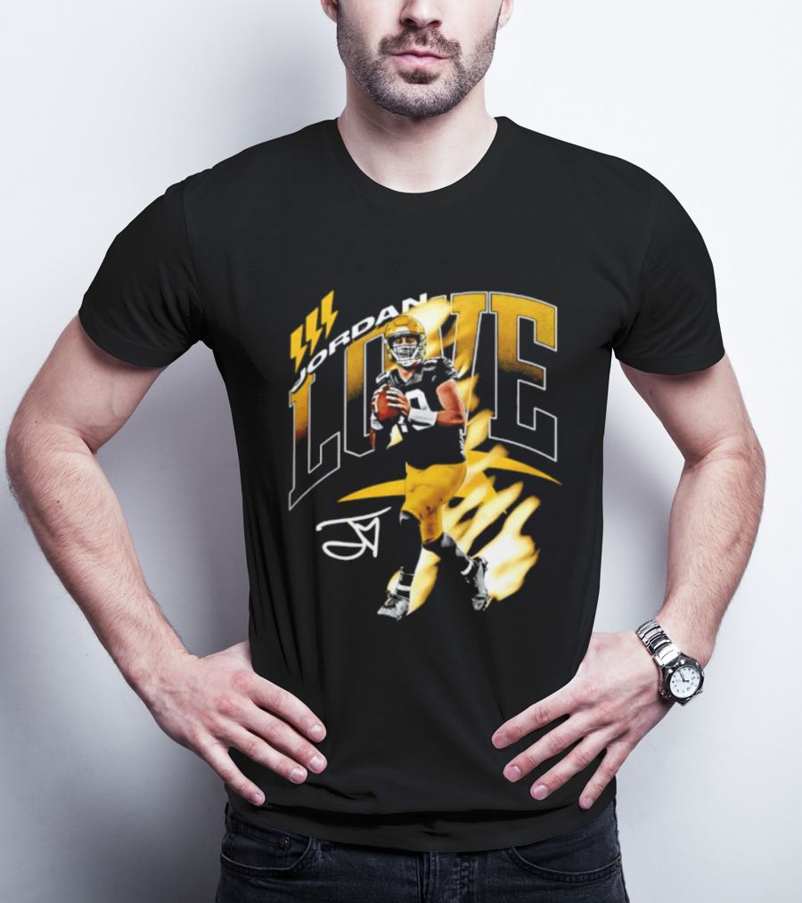 Jordan Love Green Bay Packers 10 Football Star Player Number 10 T-Shirt