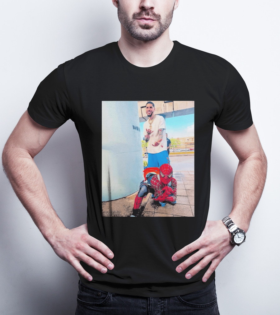 BA MO LaMelo Ball Spider Man T-Shirt