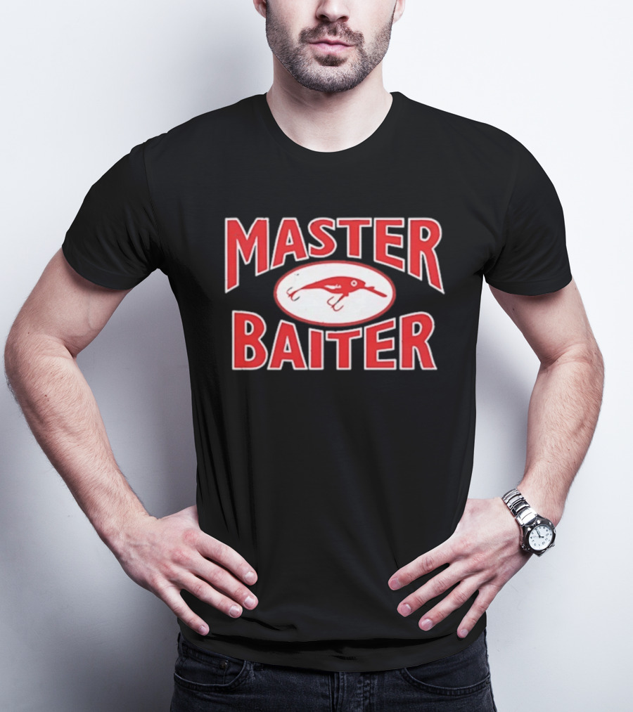 Master Baiter Fishing Lure Nostalgic Humor Décor T-Shirt