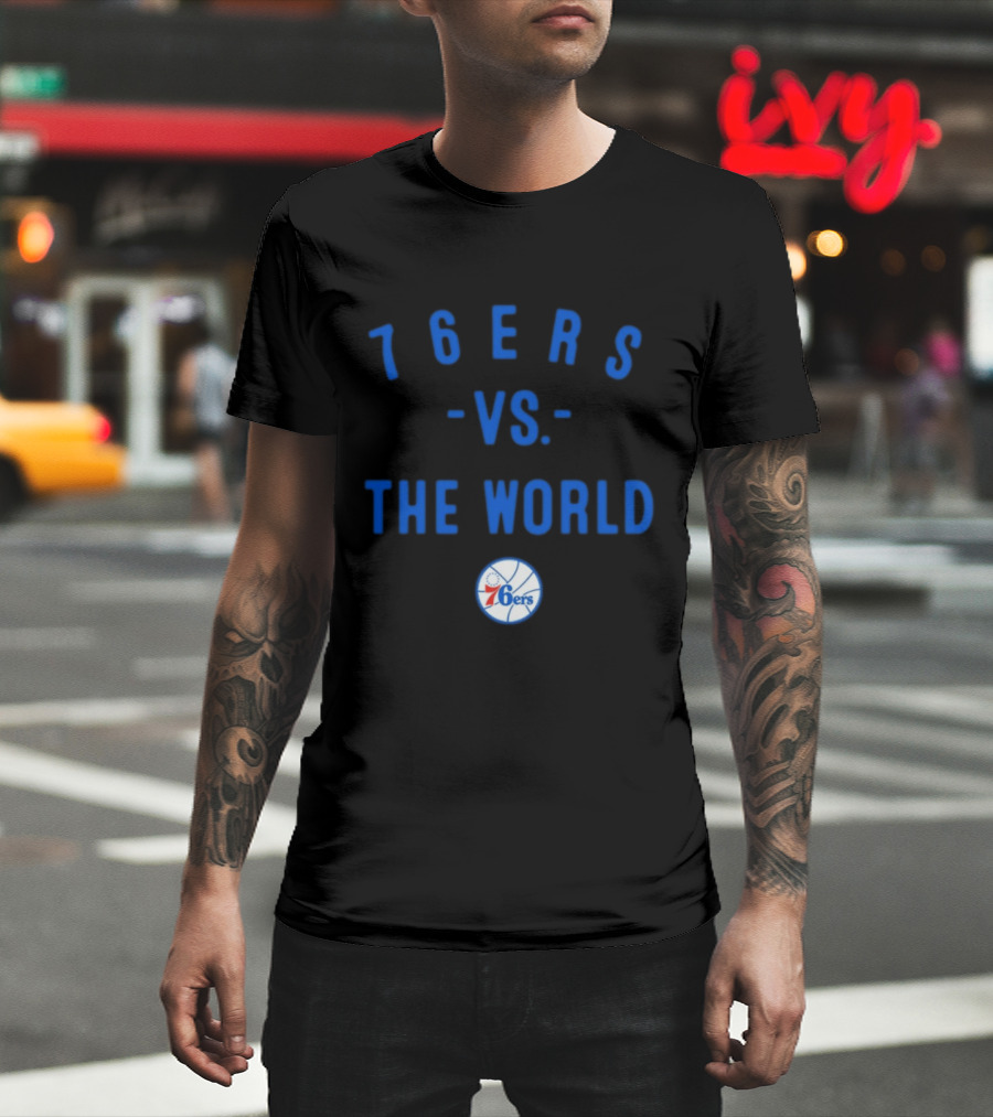 Philadelphia 76ers Vs The World NBA 2026 Basketball Team Spirit T-Shirt