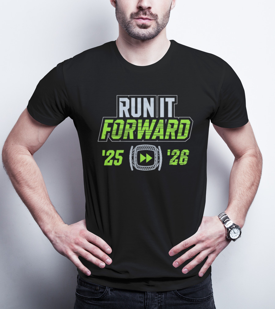 Seattle Seahawks Run It Forward 25 26 Ring T-Shirt
