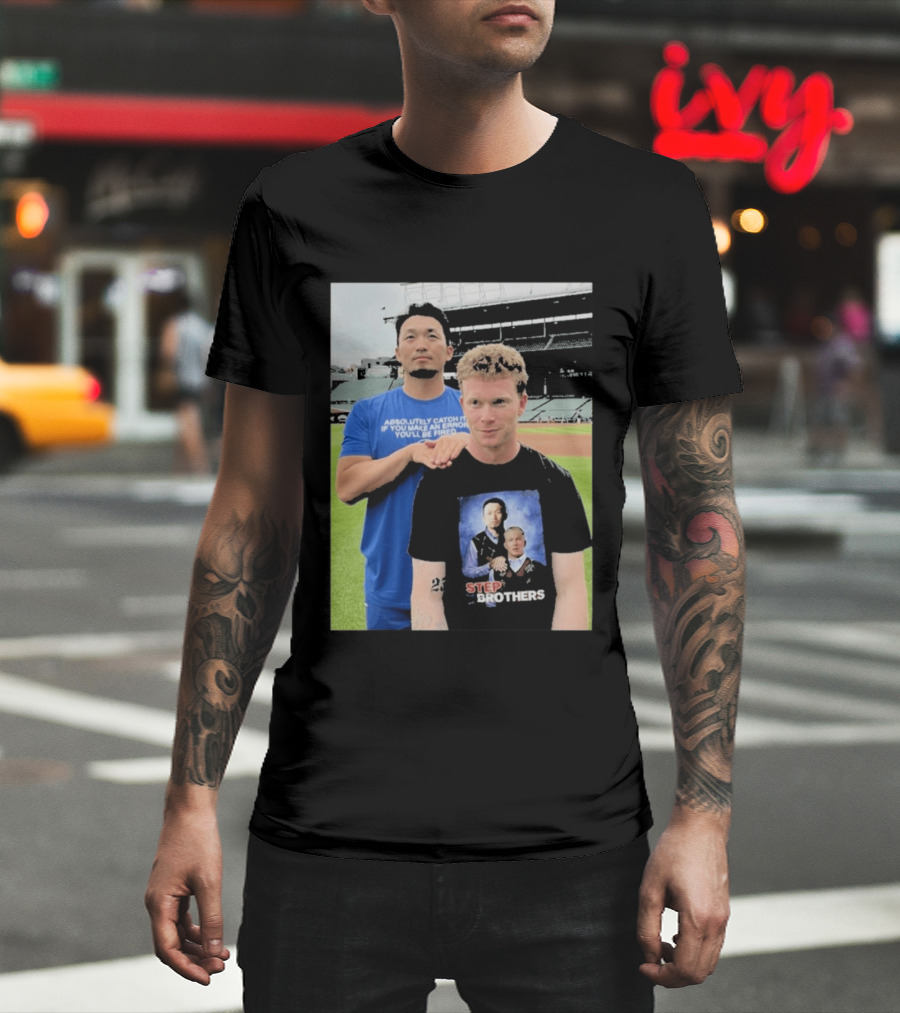 Seiya Suzuki Pete Crow Armstrong Step Brothers Baseball Humor T-Shirt