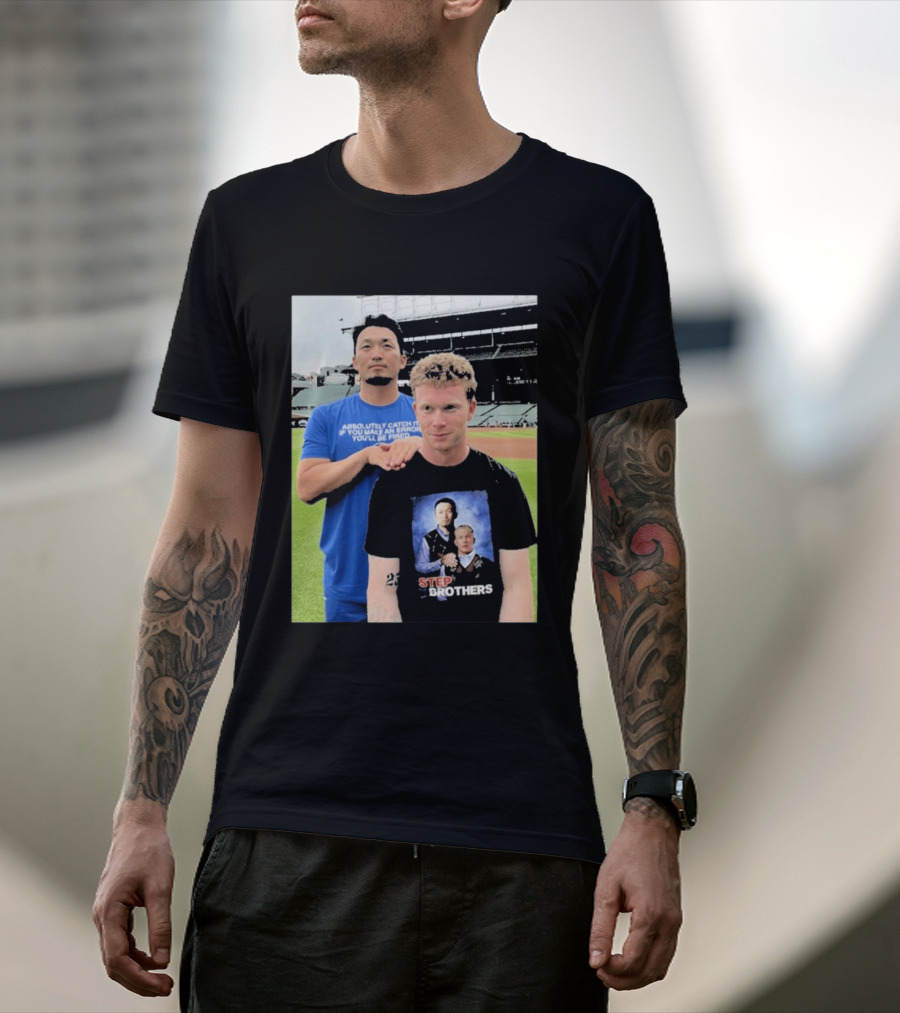 Seiya Suzuki Pete Crow Armstrong Step Brothers Baseball Humor T-Shirt