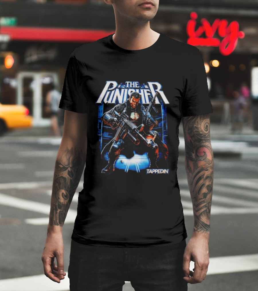 The Punisher Tappedin Marvel Frank Castle Iconic Comic T-Shirt