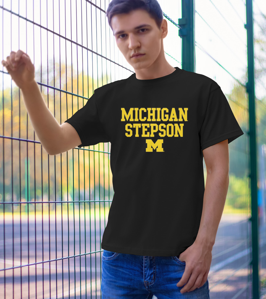 Michigan Wolverines Stepson M 2026 NCAA Team Support T-Shirt
