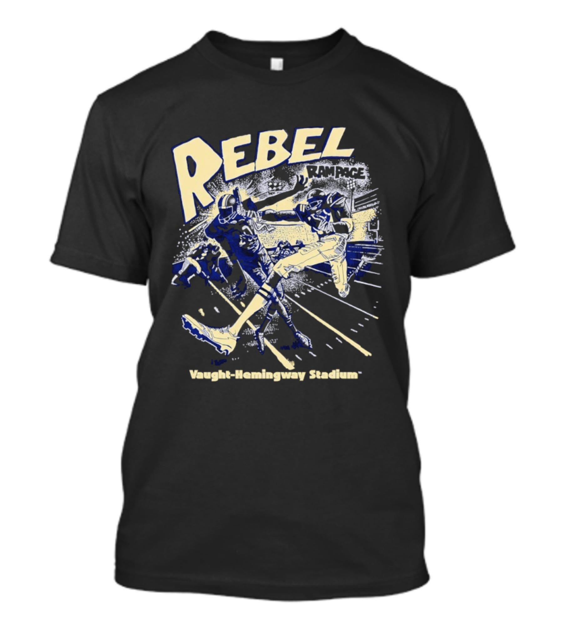 Rebel Rampage Ole Miss Football Vaught Hemingway Stadium T-Shirt